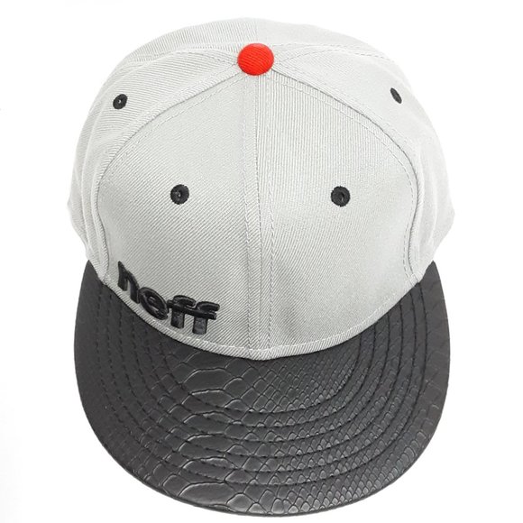 Neff | Accessories | Neff Daily Vegan Leather Brim Snapback Cap Hat ...